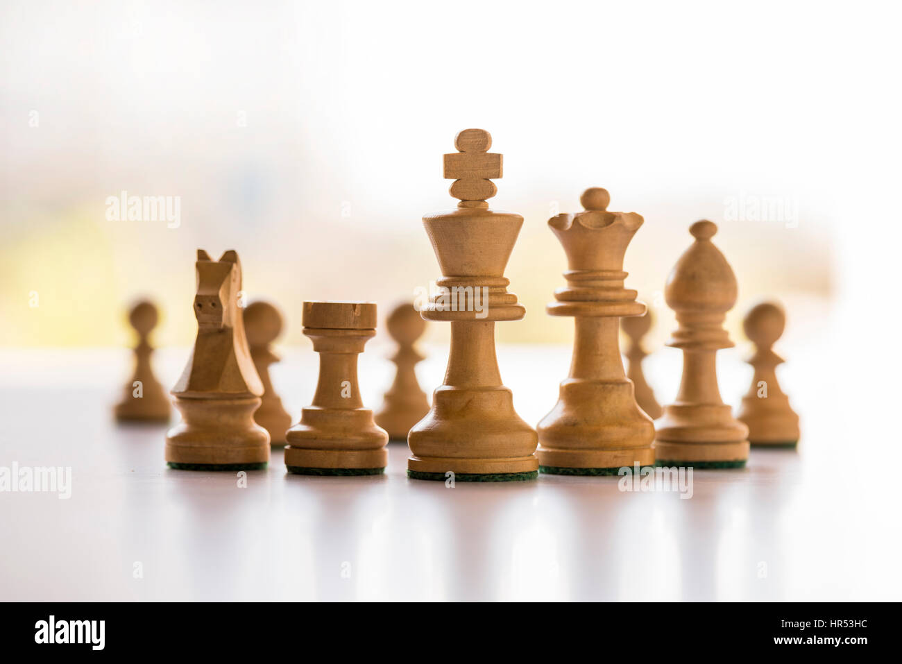 Chess on white background Stock Photo - Alamy