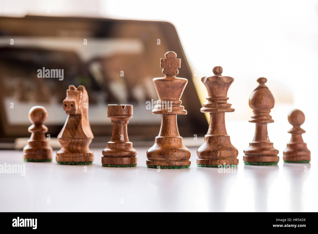Chess on white background Stock Photo - Alamy