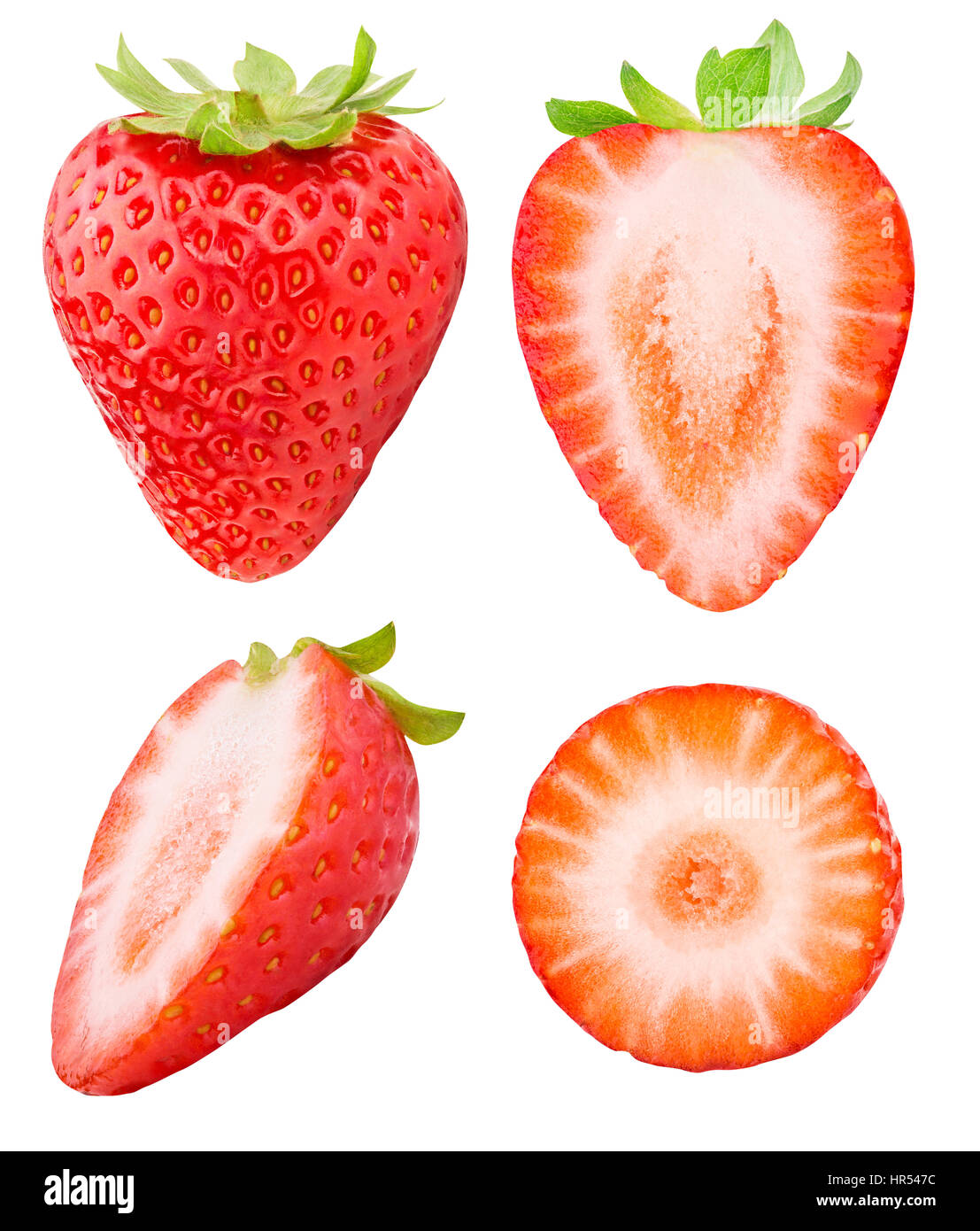 Strawberry isolated on white background with clipping path Stock Photo ...