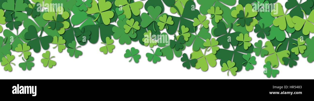 Happy Saint Patrick s day horizontal seamless pattern background with ...