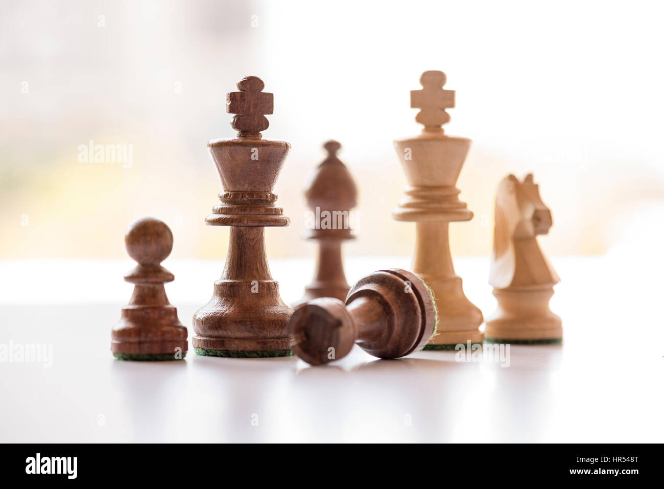 Chess on white background Stock Photo - Alamy
