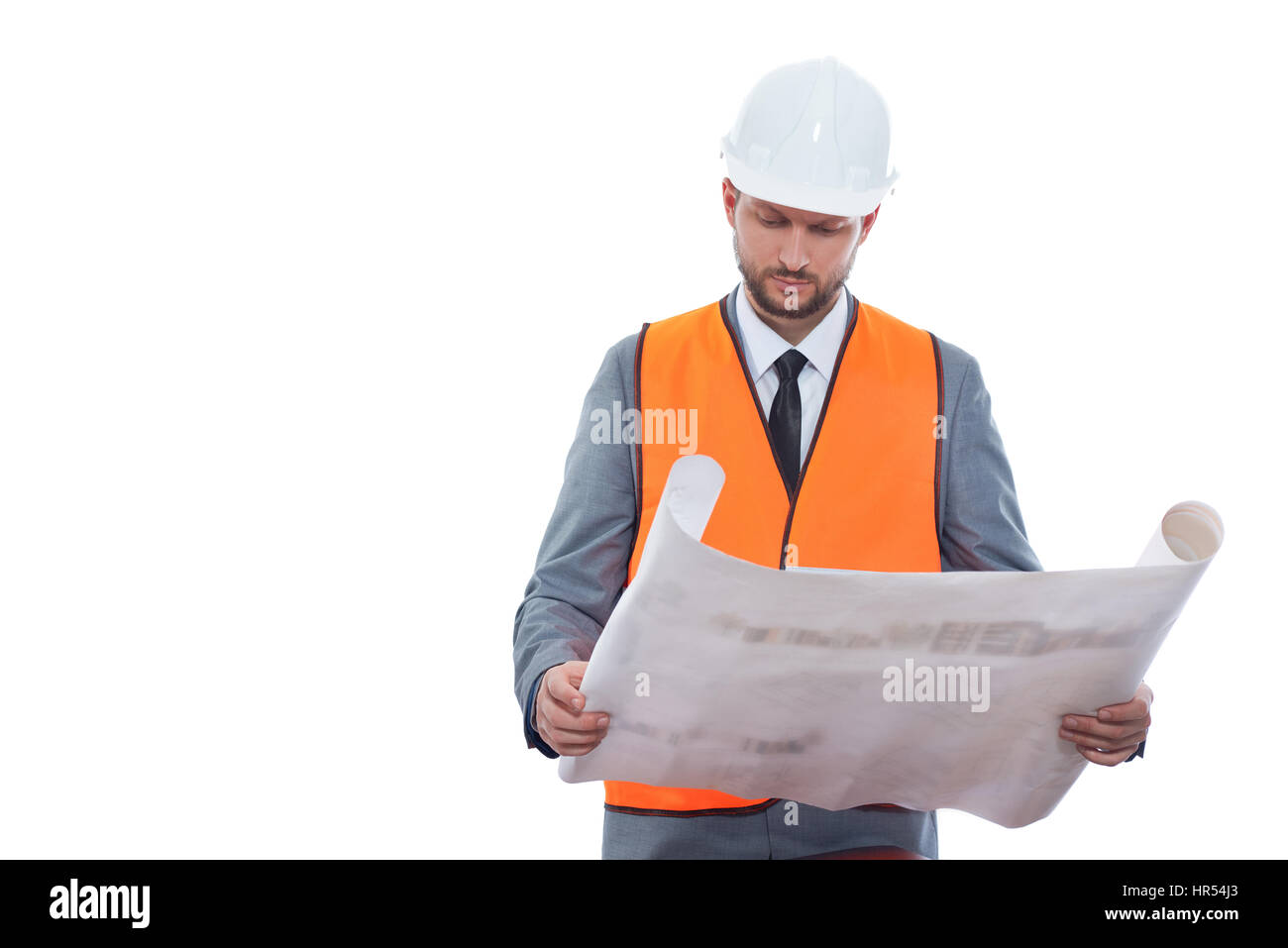 Business under construction. Professional male constructionist in a ...
