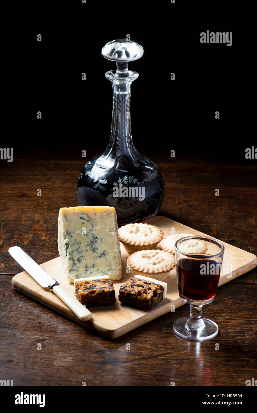 Port and Cheese Stock Photo - Alamy