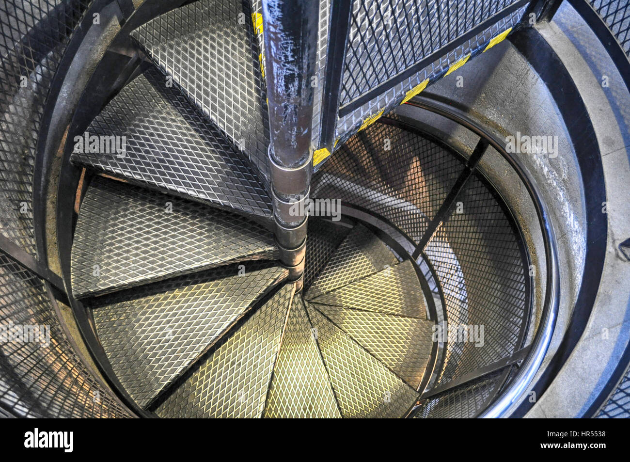 Spiral staircases iron railing hi-res stock photography and images - Alamy
