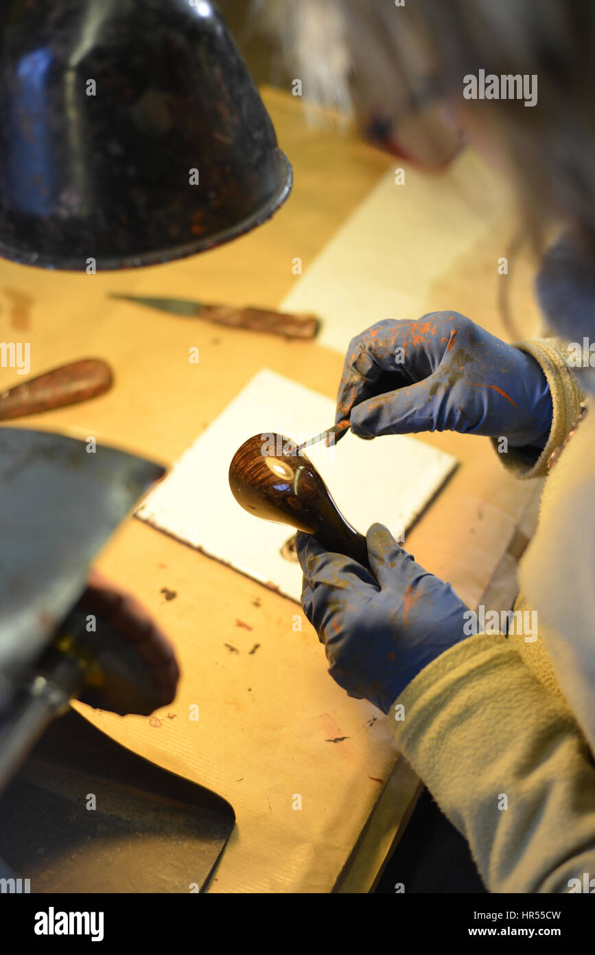 23 January 2017 - Brebbia, Varese, Italy. Brebbia Pipe, Itlay's oldest ...