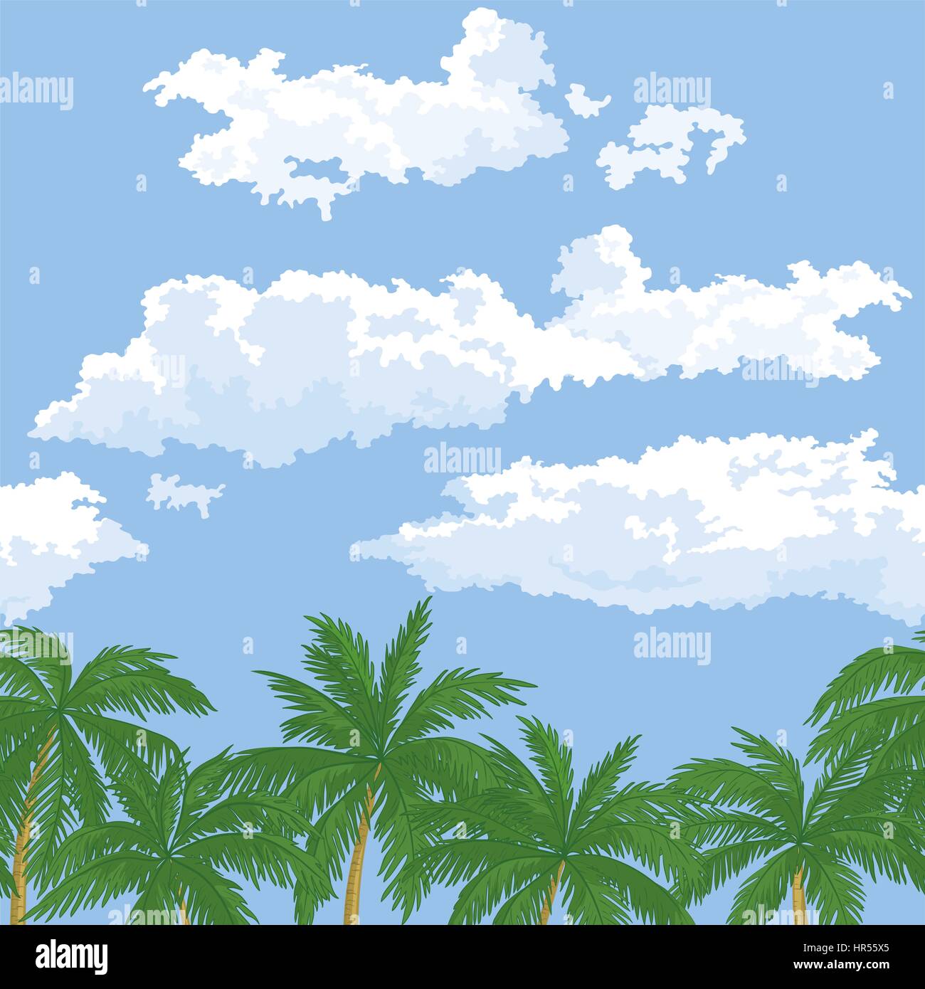 View park palm trees Stock Vector Images - Alamy