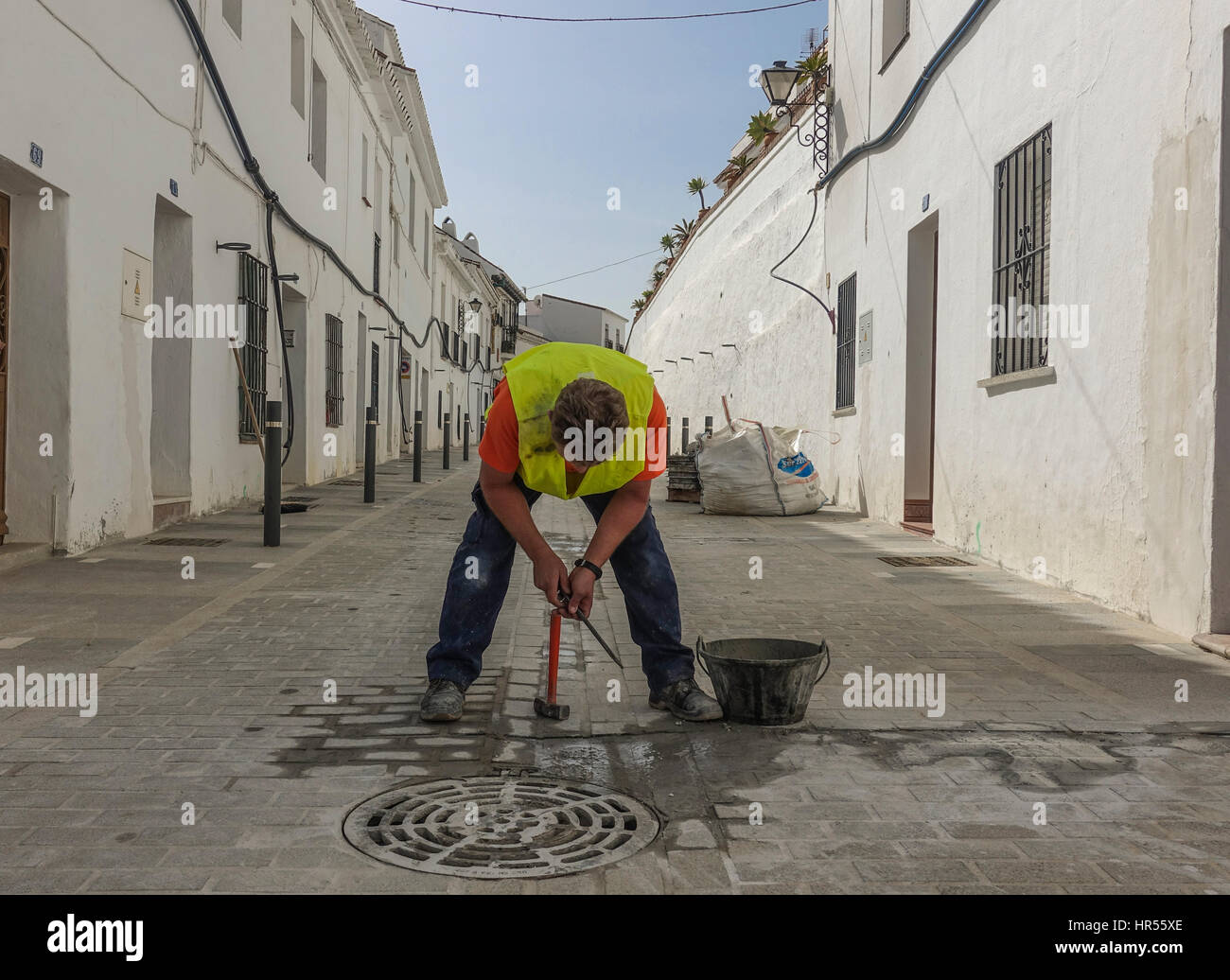 Street worker hi-res stock photography and images - Alamy