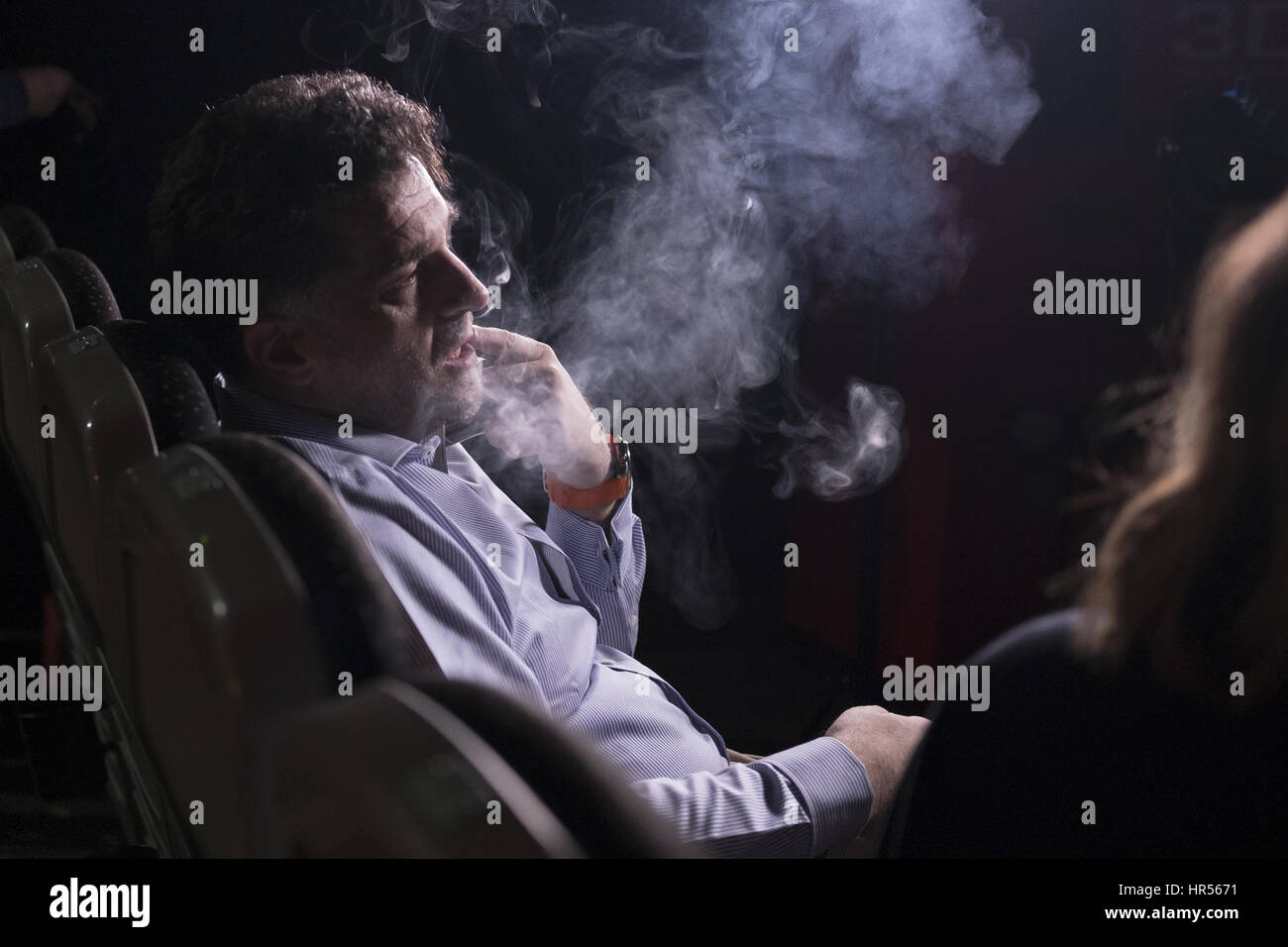 Bosnian director Danis Tanovic attends a presentation of his film ...