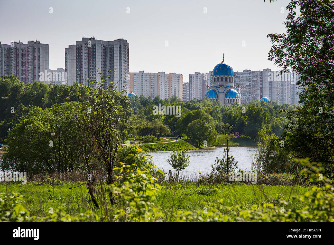 Beautiful landscape at the Church Stock Photo - Alamy