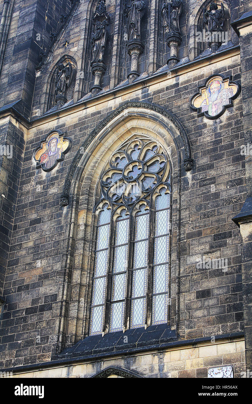 Very old stained glass window Stock Photo - Alamy