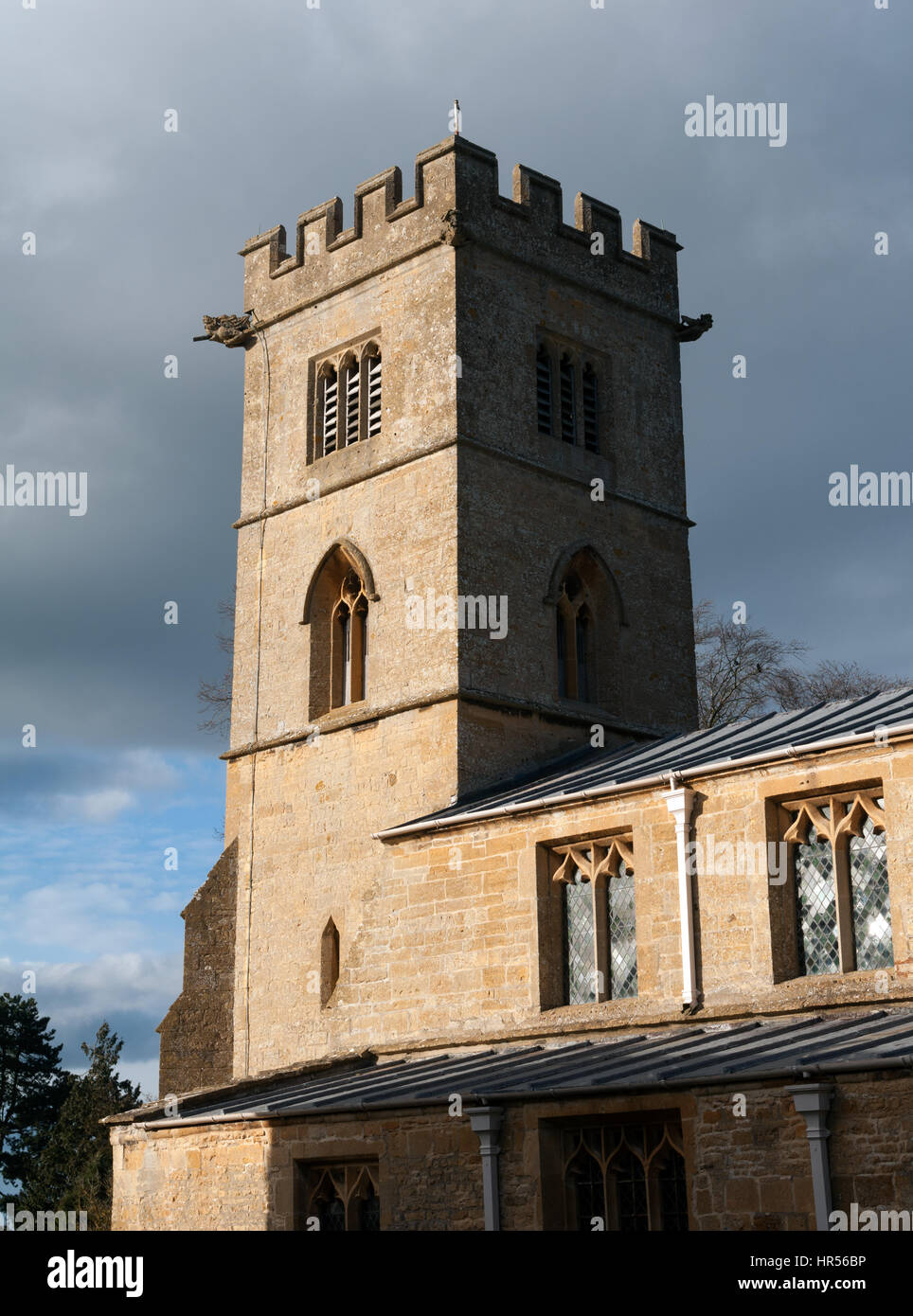 St. Michael`s Church, Buckland, Gloucestershire, England, UK Stock ...