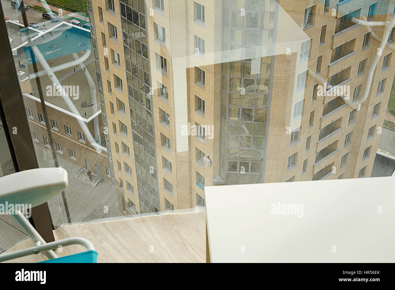 The view from the window on the adjacent building Stock Photo - Alamy