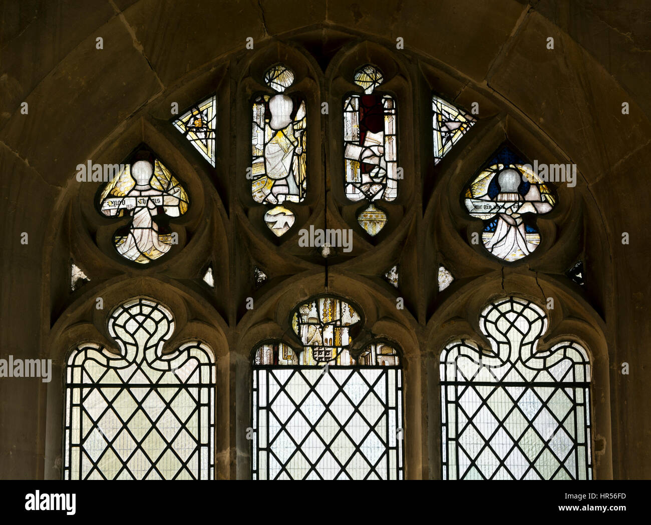 Medieval stained glass fragments church hi-res stock photography and ...