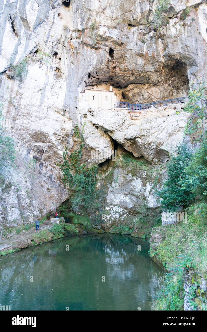 The Cave of the Lady or Santa Cueva de Covadonga or Holy Cave of ...