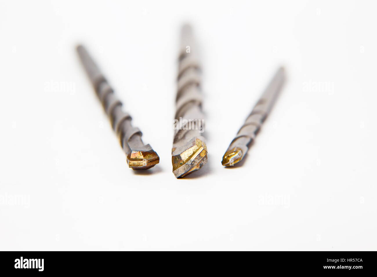 Drill bit for brick and concrete borer on a white background Stock ...