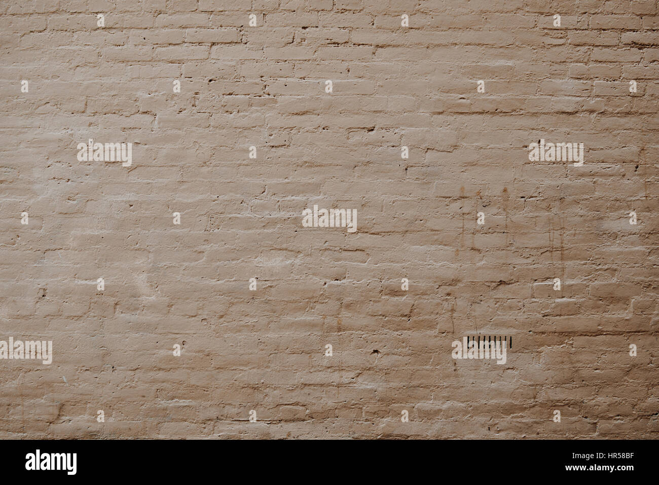 Tan painted brick wall Stock Photo - Alamy