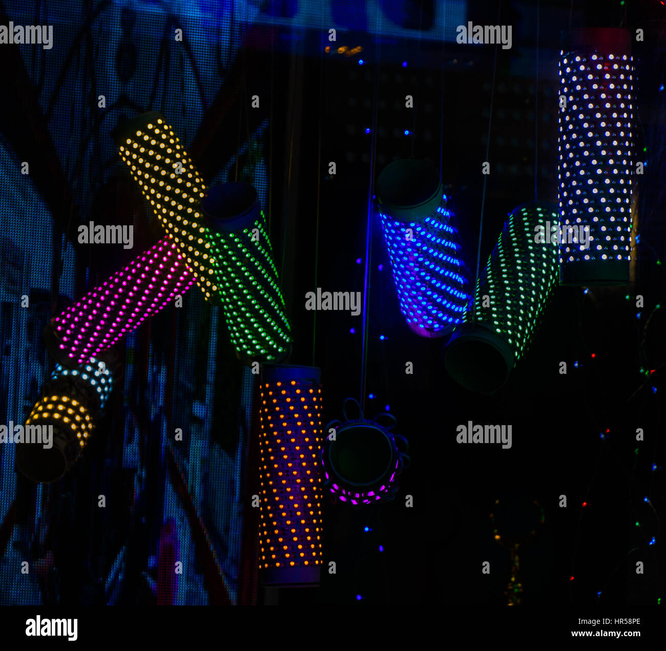 Christmas lights and party lights of a certain type Stock Photo - Alamy