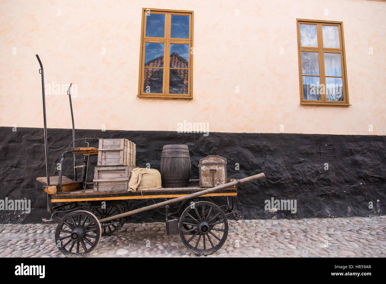 Old transportation cart Stock Photo - Alamy