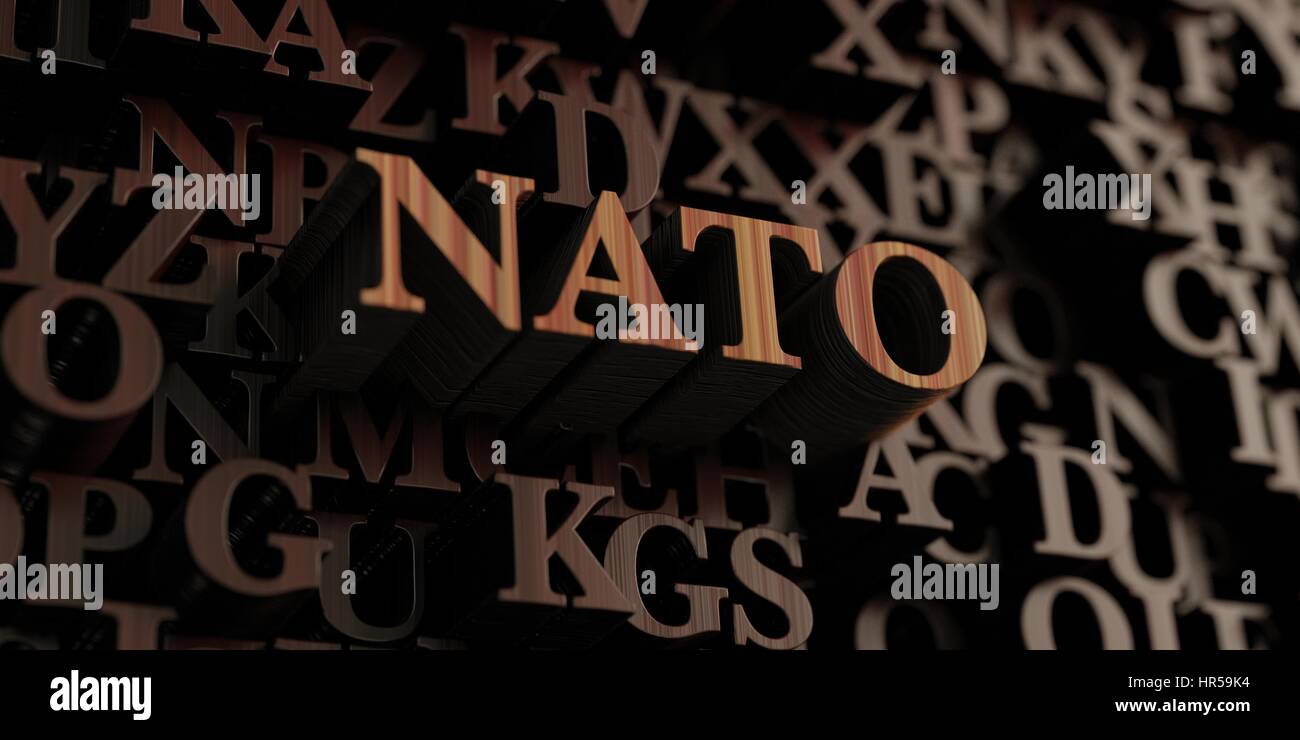 Nato - Wooden 3D rendered letters/message. Can be used for an online ...