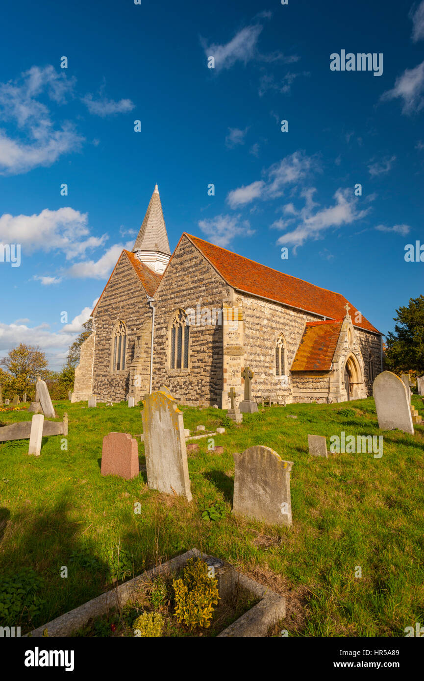 St Mary's church Lower Higham, a redundant church on the edge of the ...