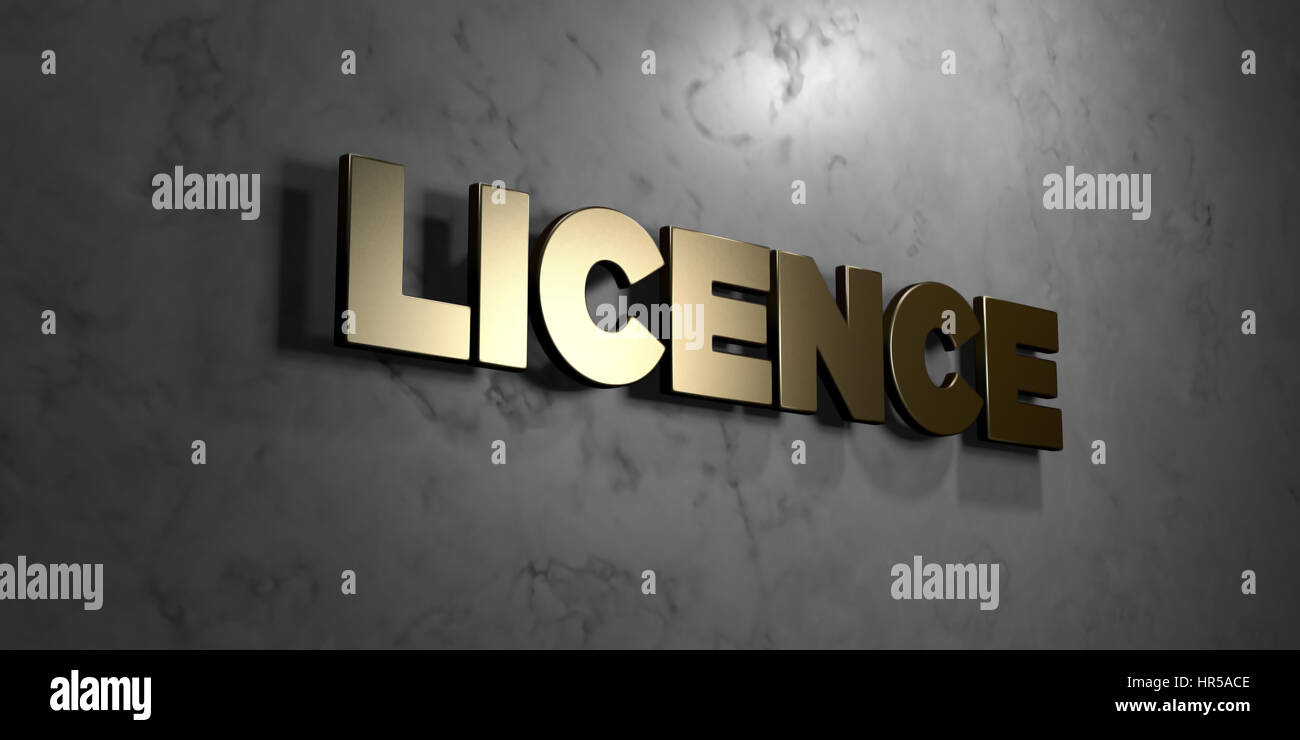 Gold licence hi-res stock photography and images - Alamy
