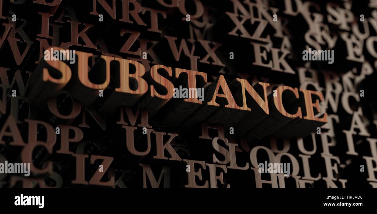 Substance - Wooden 3D rendered letters/message. Can be used for an ...