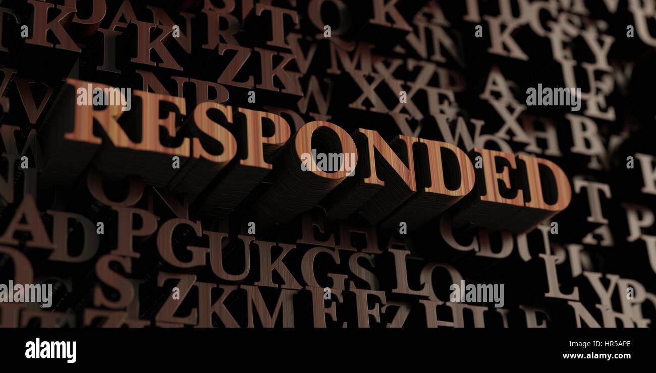 Responded - Wooden 3D rendered letters/message. Can be used for an ...