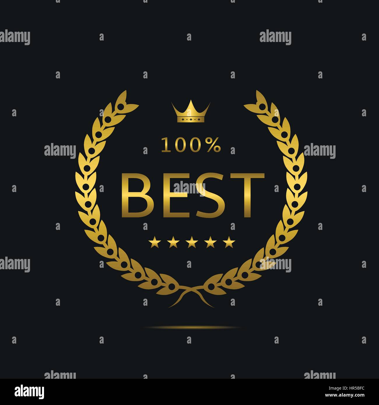 Golden best label Stock Vector Image & Art - Alamy