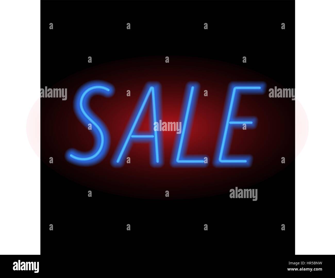 For sale sign neon light. Vector illustration Stock Vector Image & Art ...