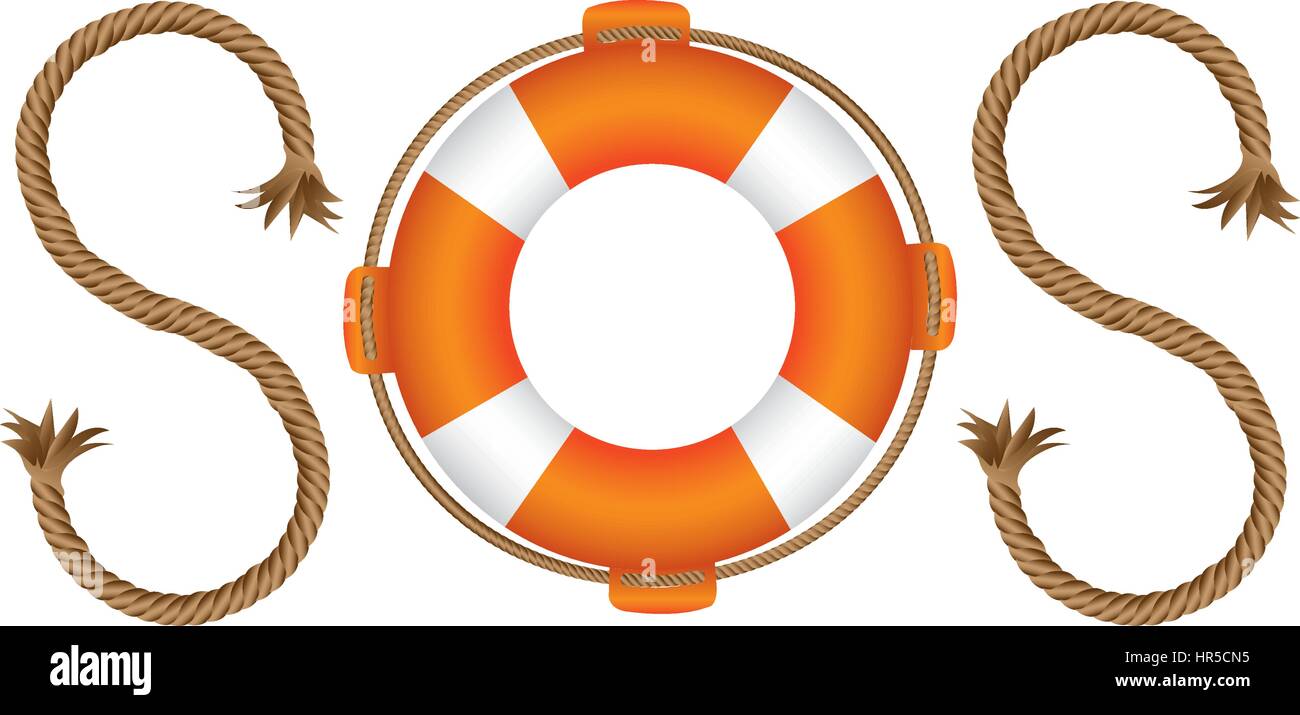 Safety belt rope Stock Vector Images - Alamy