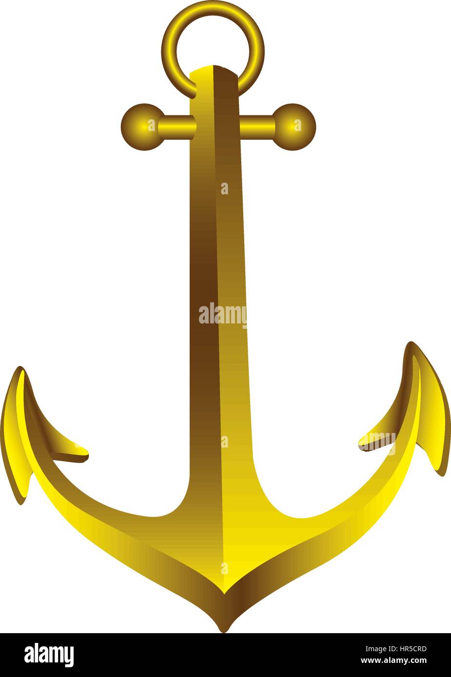 realistic golden silhouette anchor design Stock Vector Image & Art - Alamy