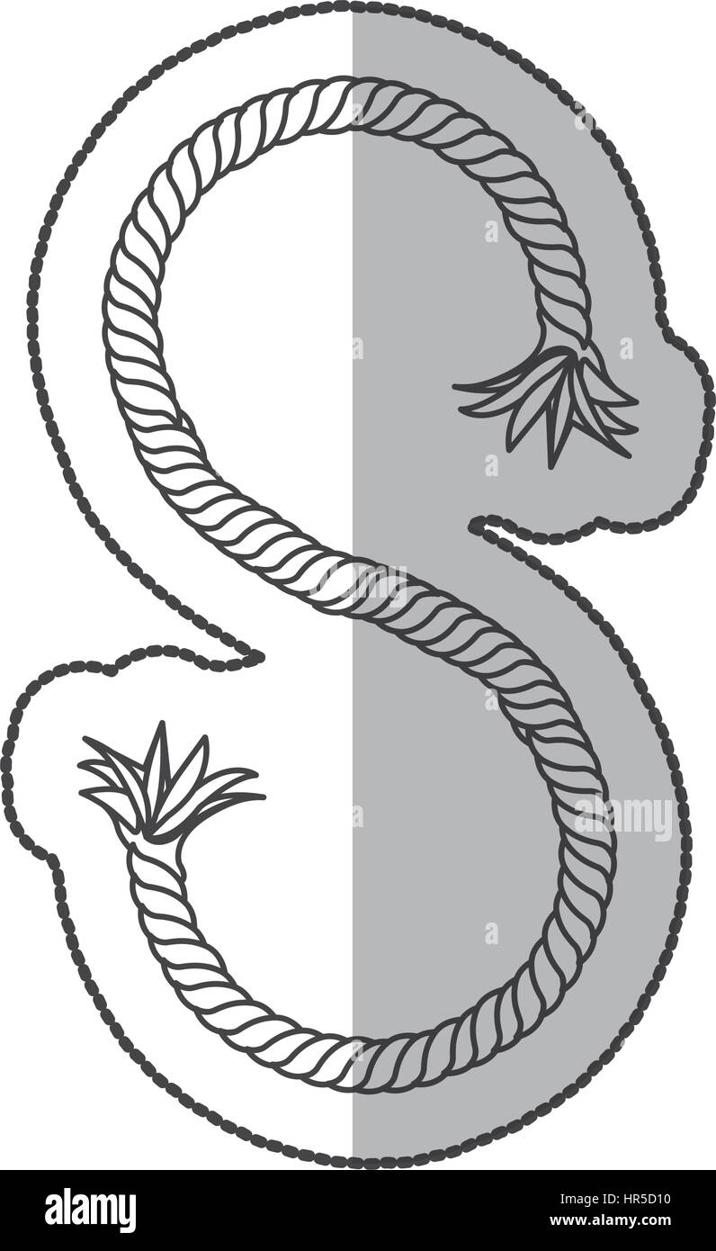 Silhouette nautical break rope icon hi-res stock photography and images ...