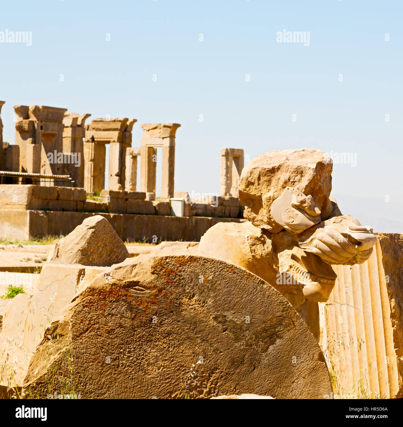 blur in iran persepolis the old ruins historical destination monuments ...