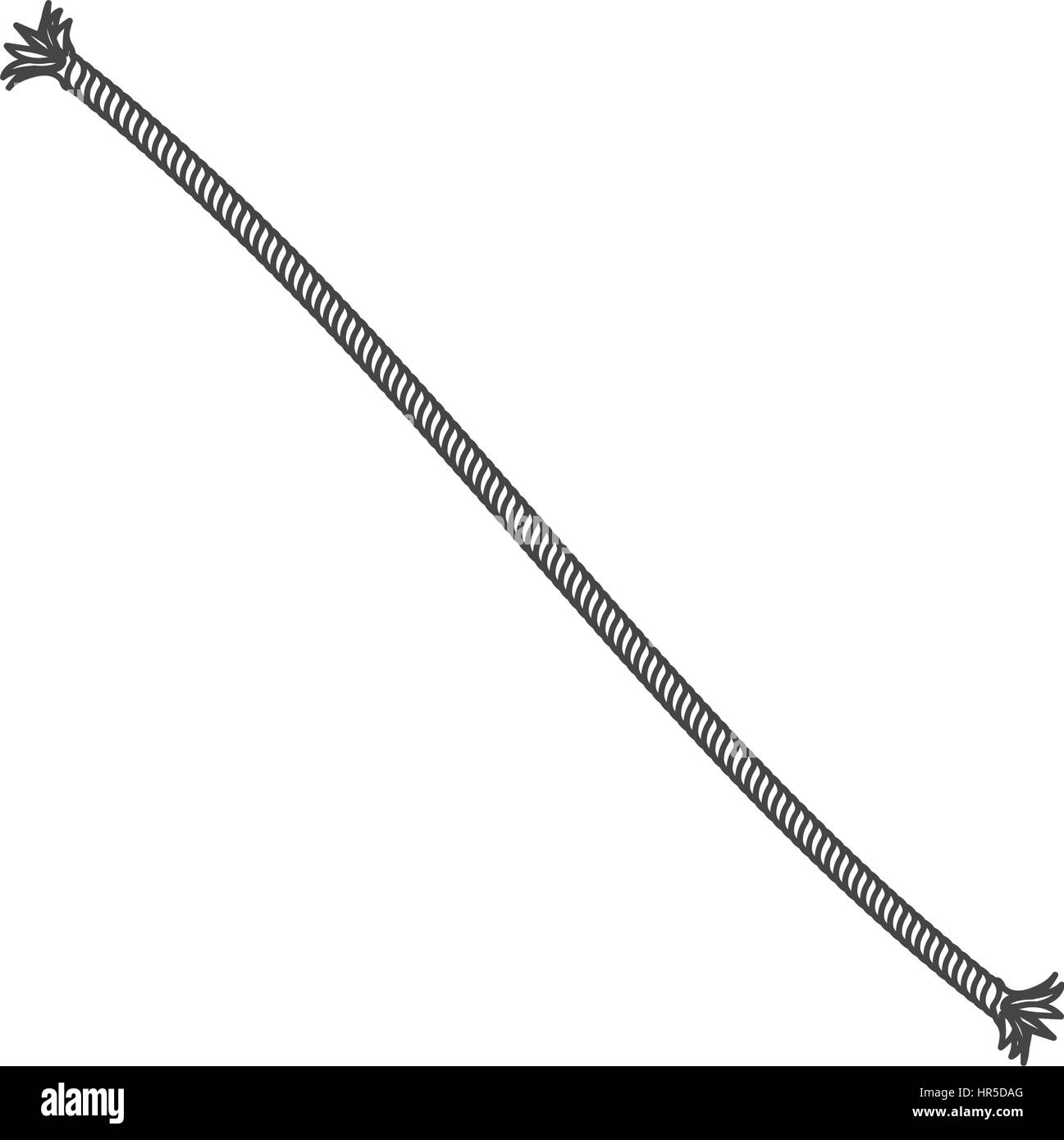 silhouette line nautical break rope icon Stock Vector Image & Art - Alamy