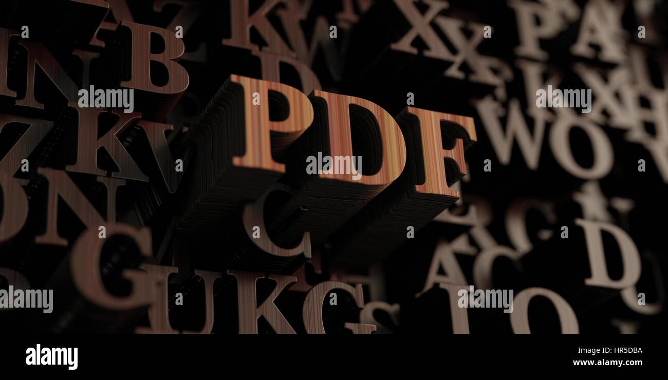 Pdf - Wooden 3D rendered letters/message. Can be used for an online ...