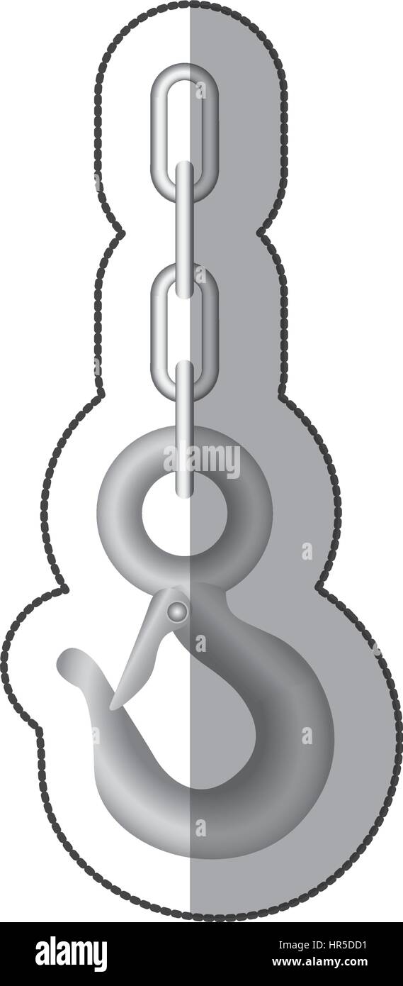 Hook and chain Stock Vector Images - Alamy