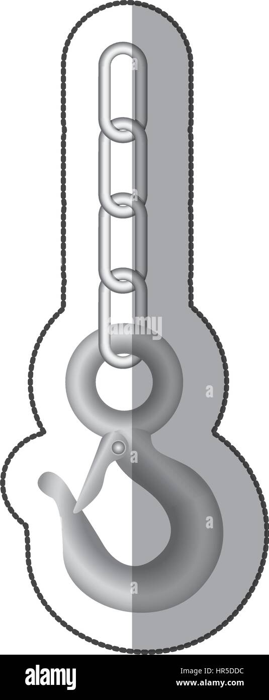 Hook and chain Stock Vector Images - Alamy