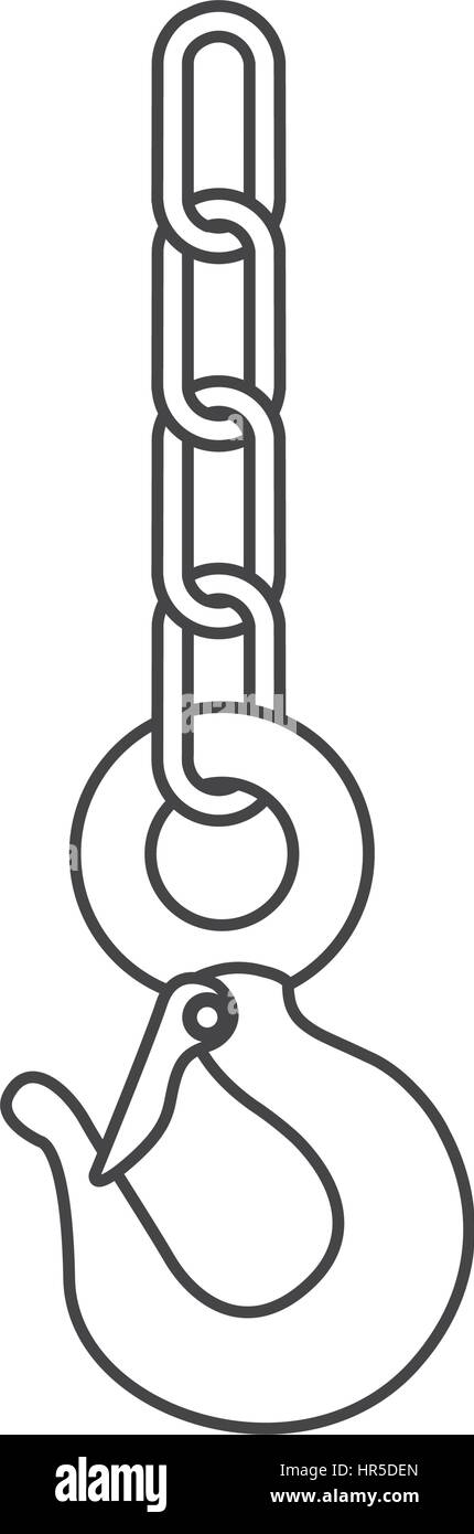 Hook and chain Stock Vector Images - Alamy