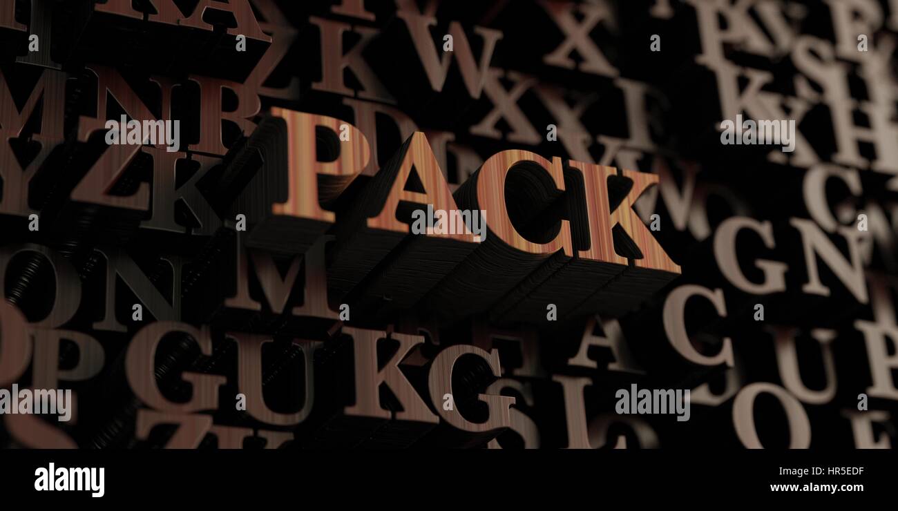 Pack - Wooden 3D rendered letters/message. Can be used for an online ...