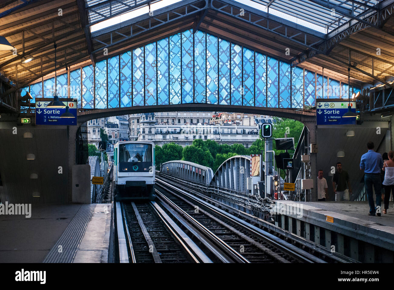Paris train eiffel tower hi-res stock photography and images - Alamy