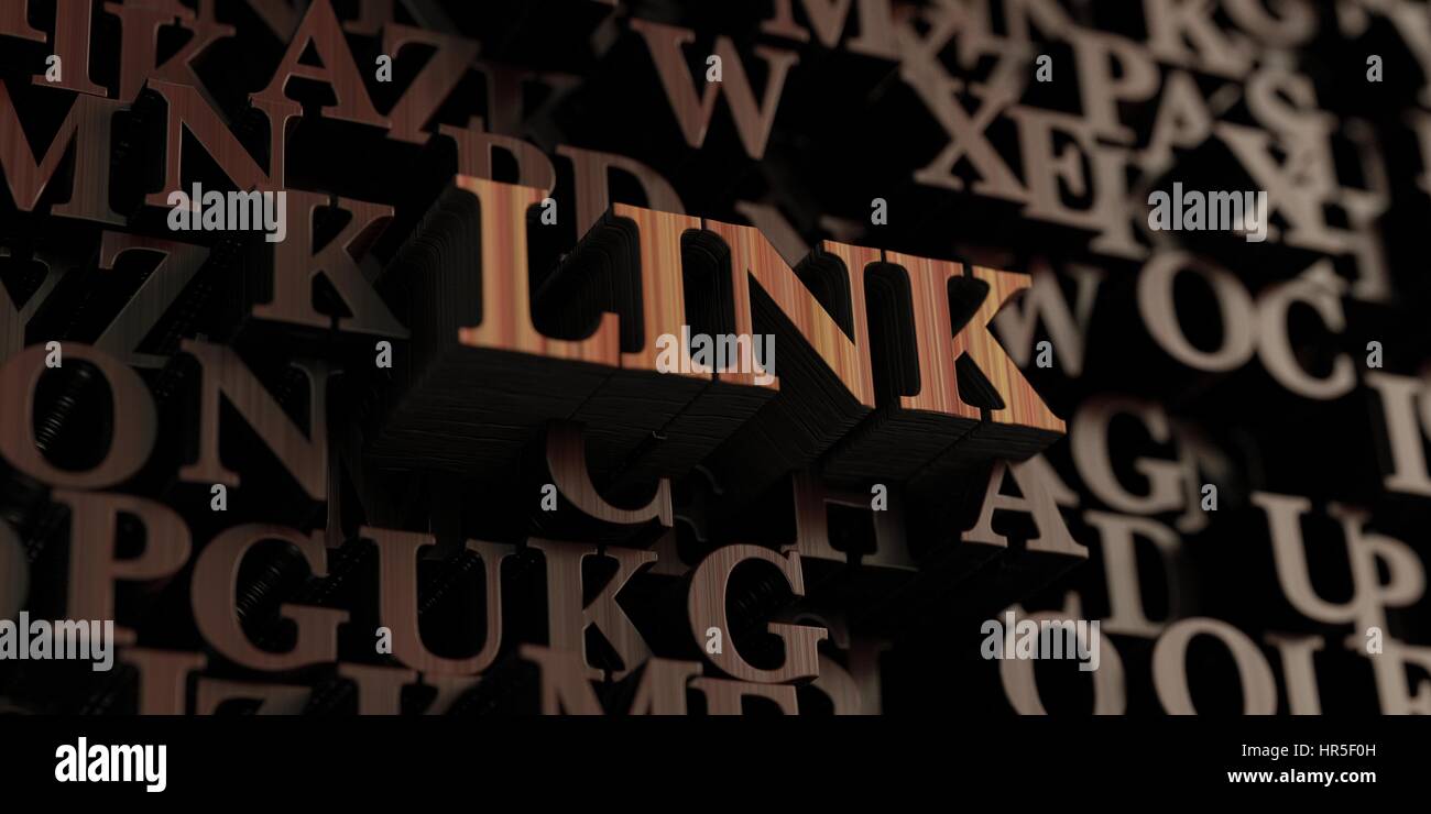 Link - Wooden 3D rendered letters/message. Can be used for an online ...