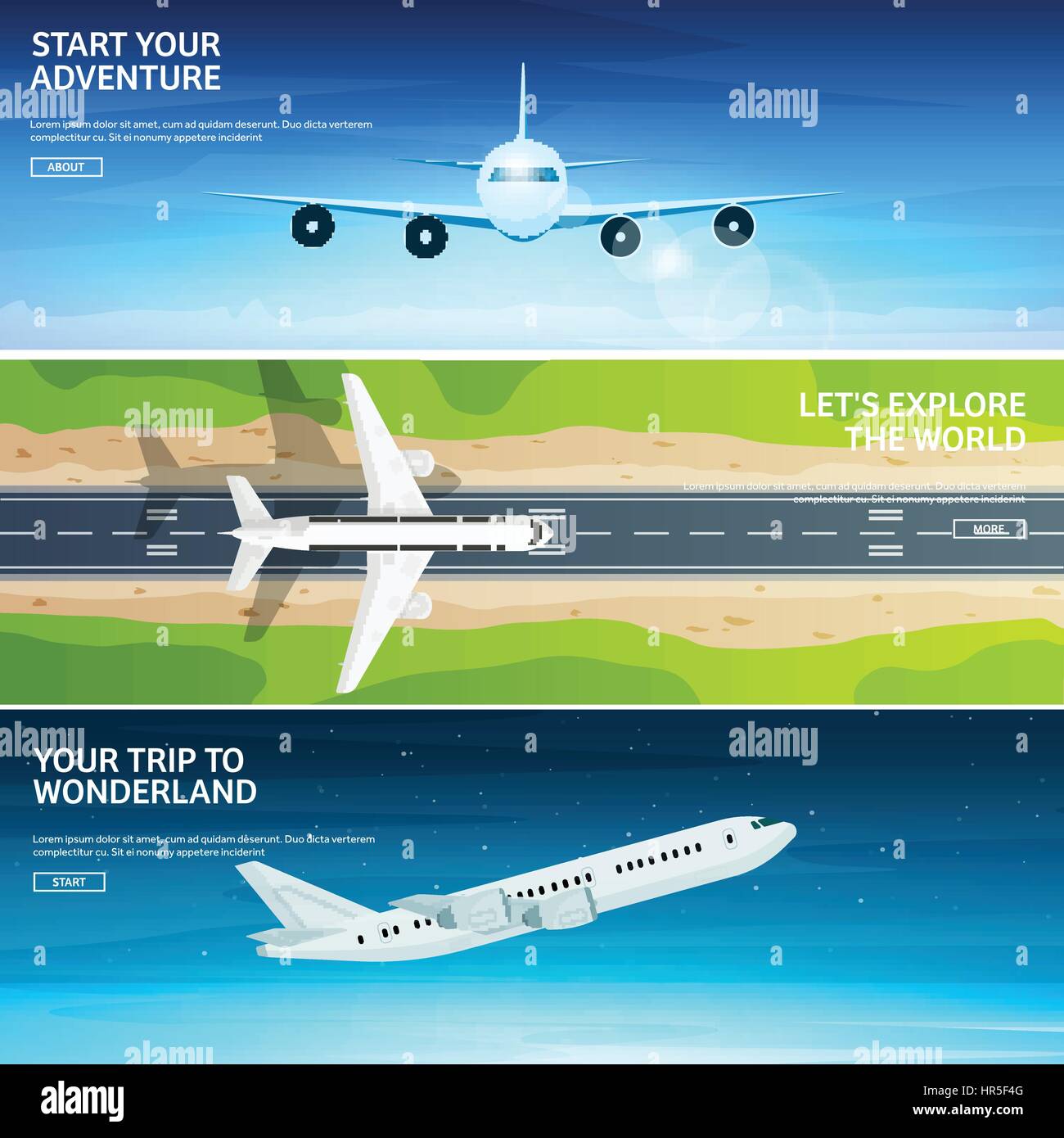 Plane. Travel and tourism. Airplane, aviation. Summer holidays ...