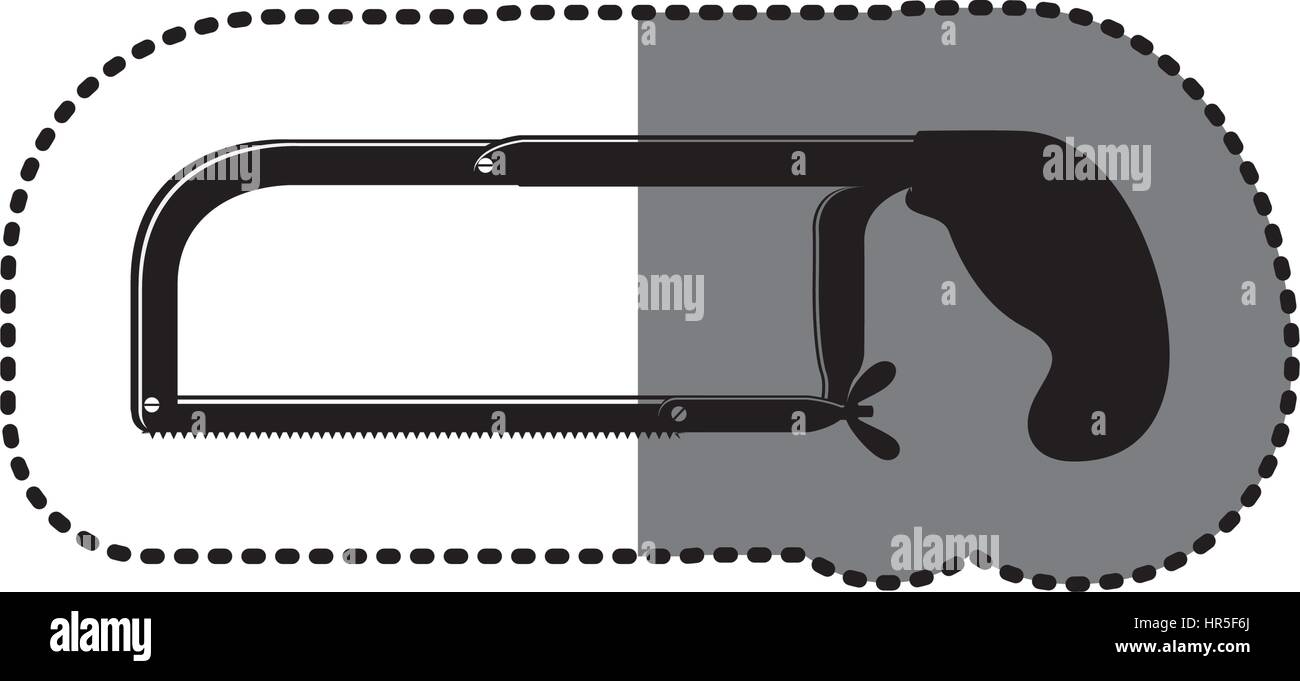 Hacksaw silhouette Stock Vector Images - Alamy