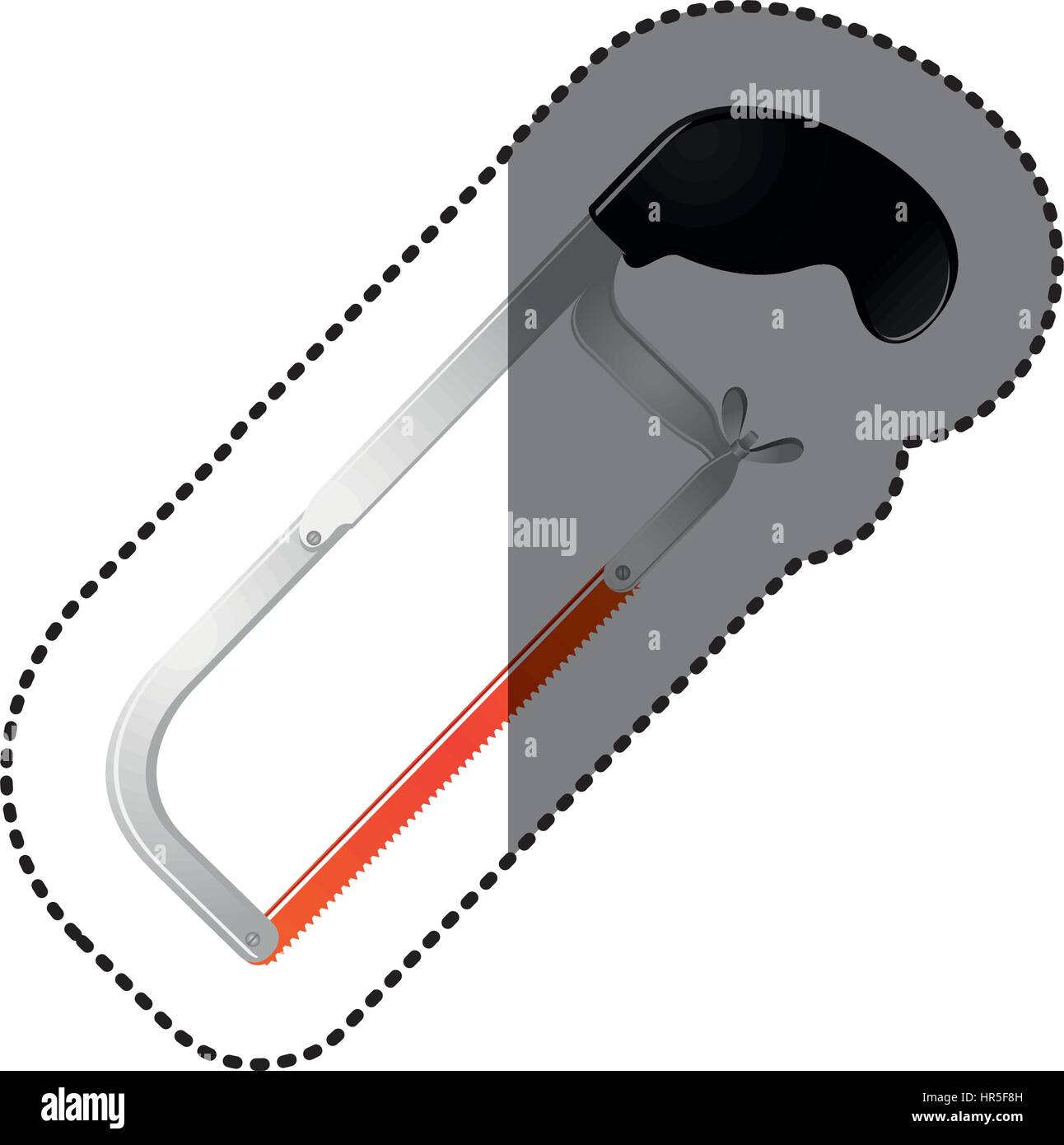 Hacksaw silhouette Stock Vector Images - Alamy