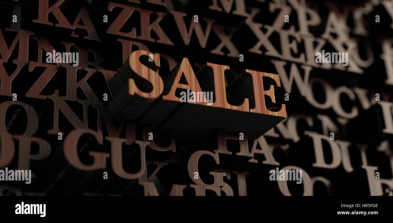 Sale - Wooden 3D rendered letters/message. Can be used for an online ...