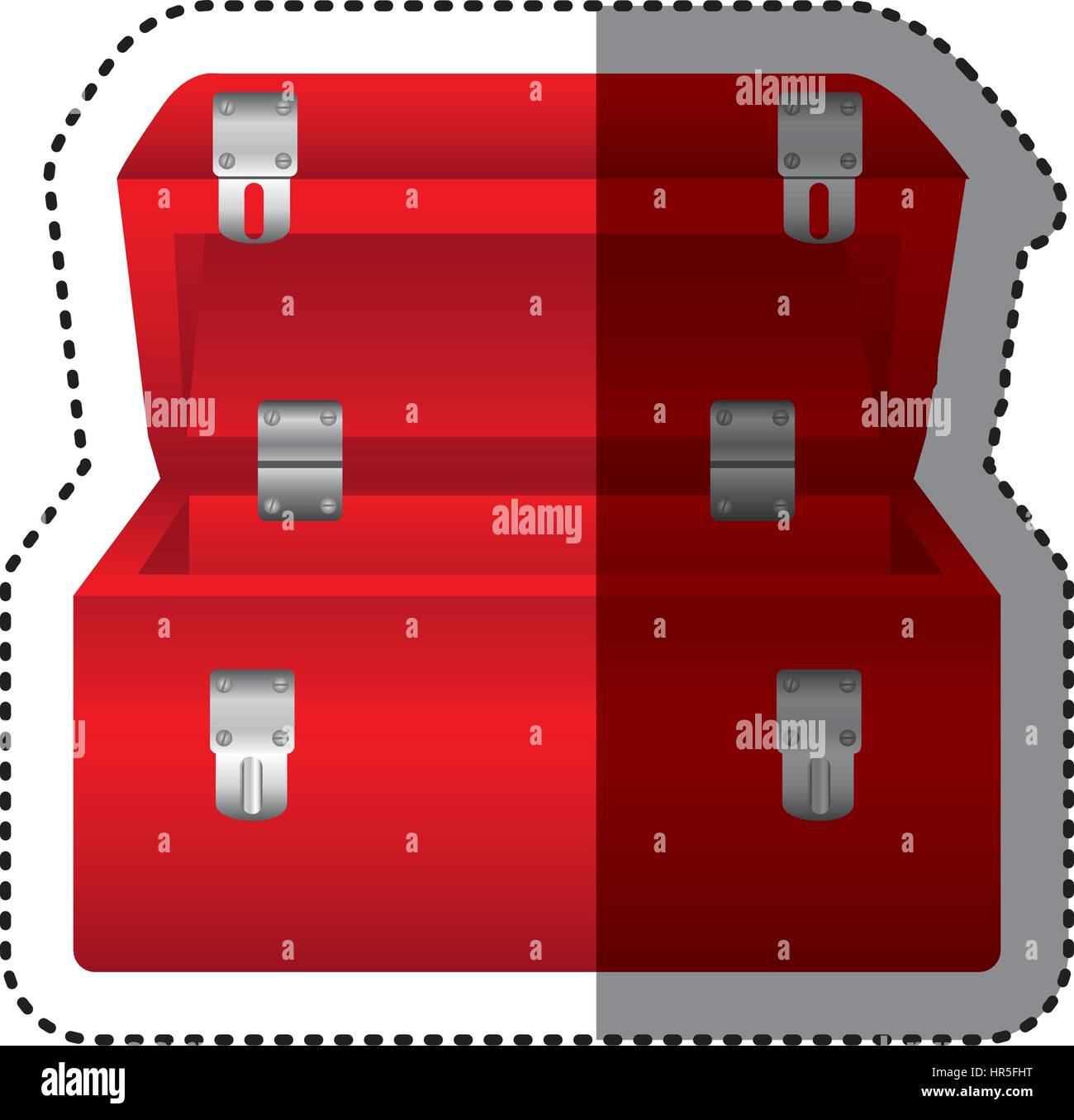 sticker colorful red tool box Stock Vector Image & Art - Alamy
