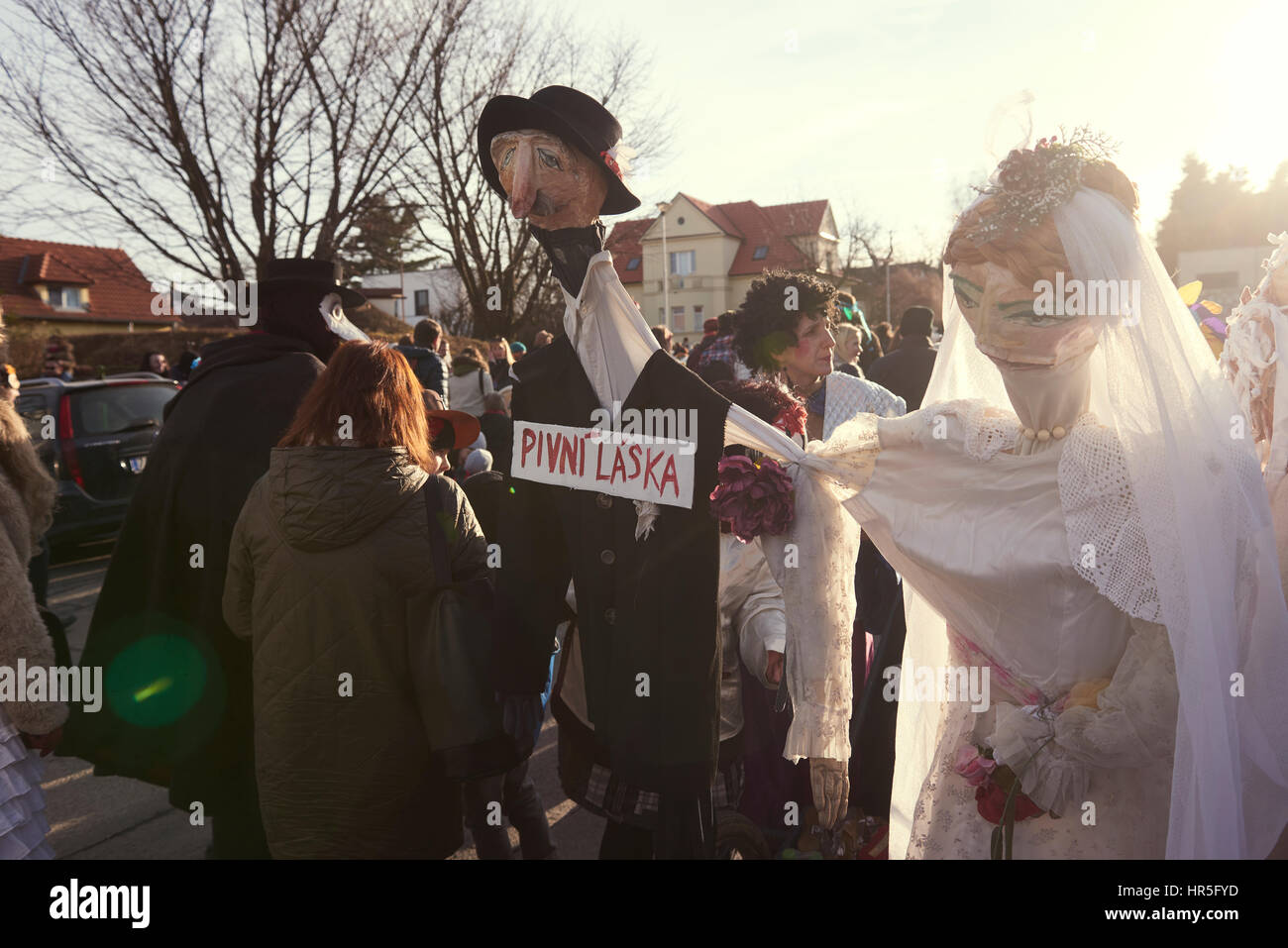 Roztoky near Prague, Czech Republic - February 25, 2017: 20 anniversary ...