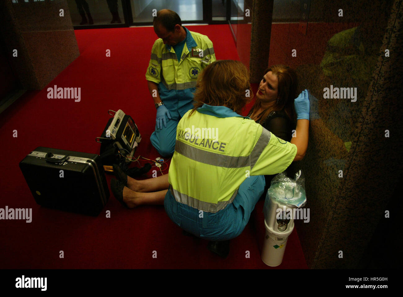 Ambulance services in amsterdam Stock Photo - Alamy