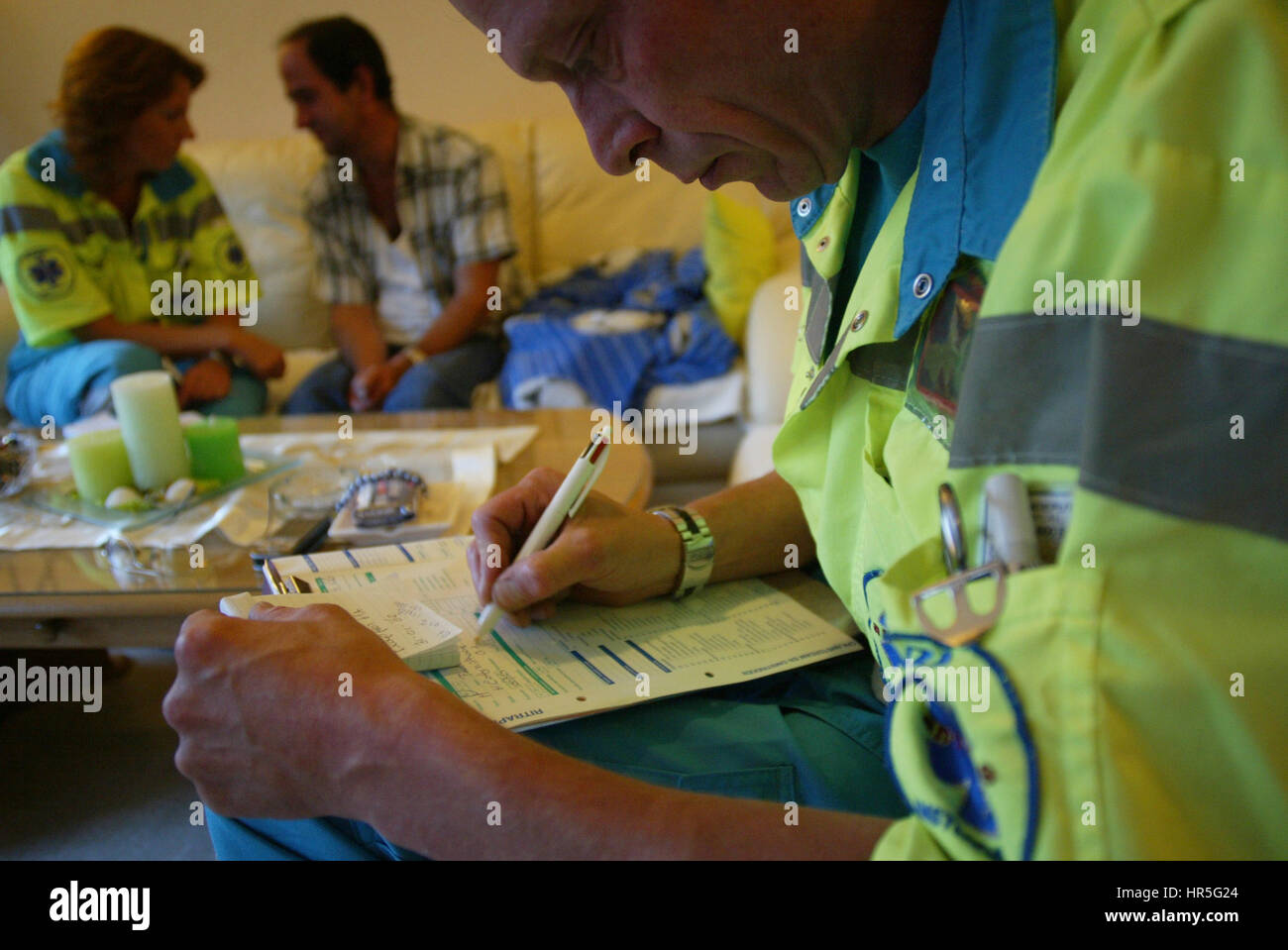 Ambulance services in amsterdam Stock Photo - Alamy