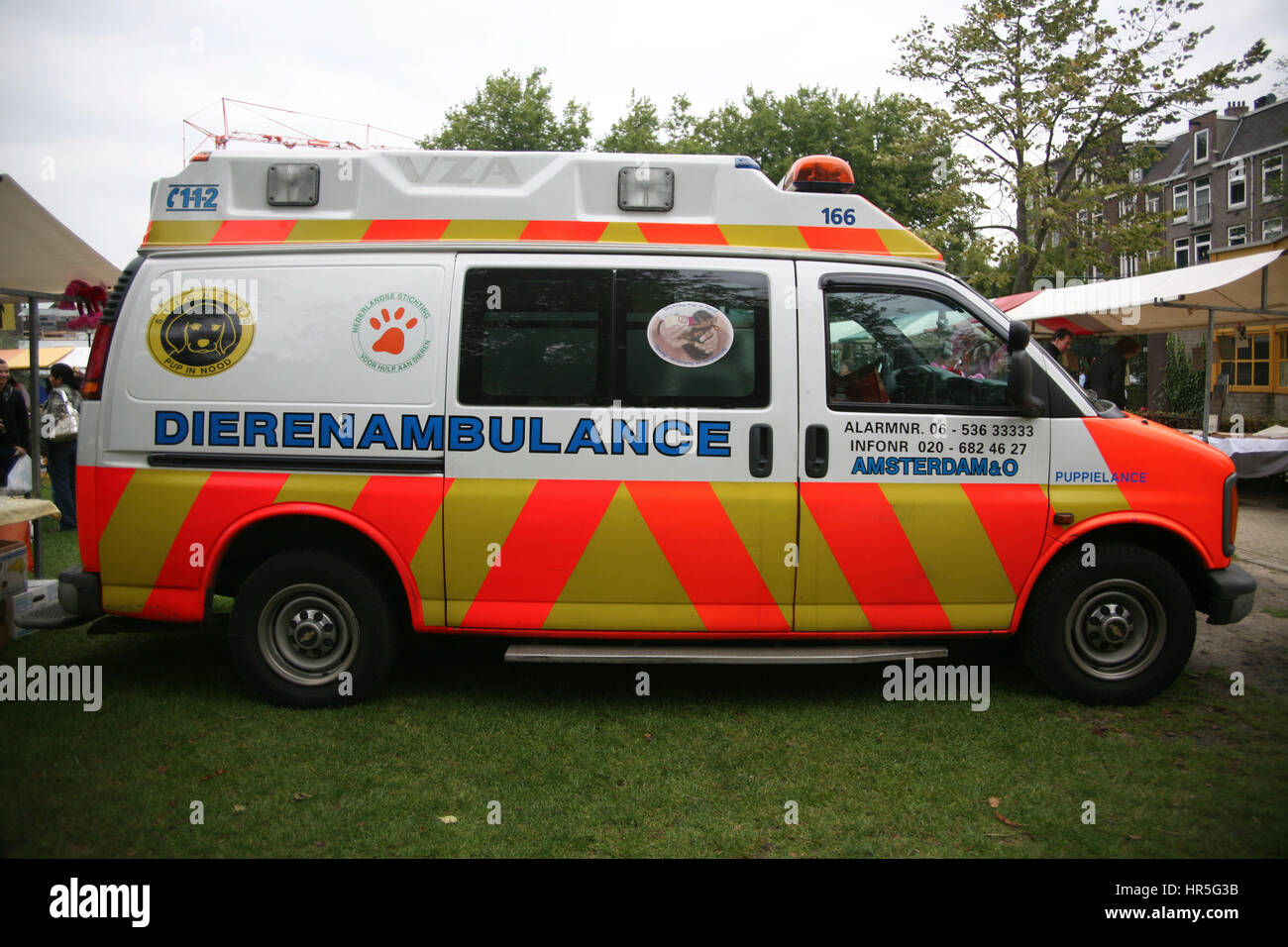 Ambulance services in amsterdam Stock Photo - Alamy